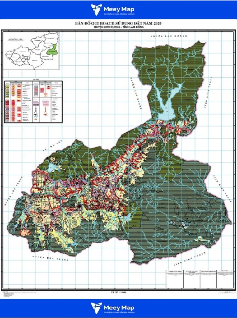 Bản đồ Quy Hoạch Huyện Đơn Dương, Lâm Đồng| Kế Hoạch Sử Dụng đất