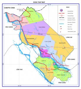 Bản đồ Tỉnh Đồng Tháp Khổ Lớn 2024