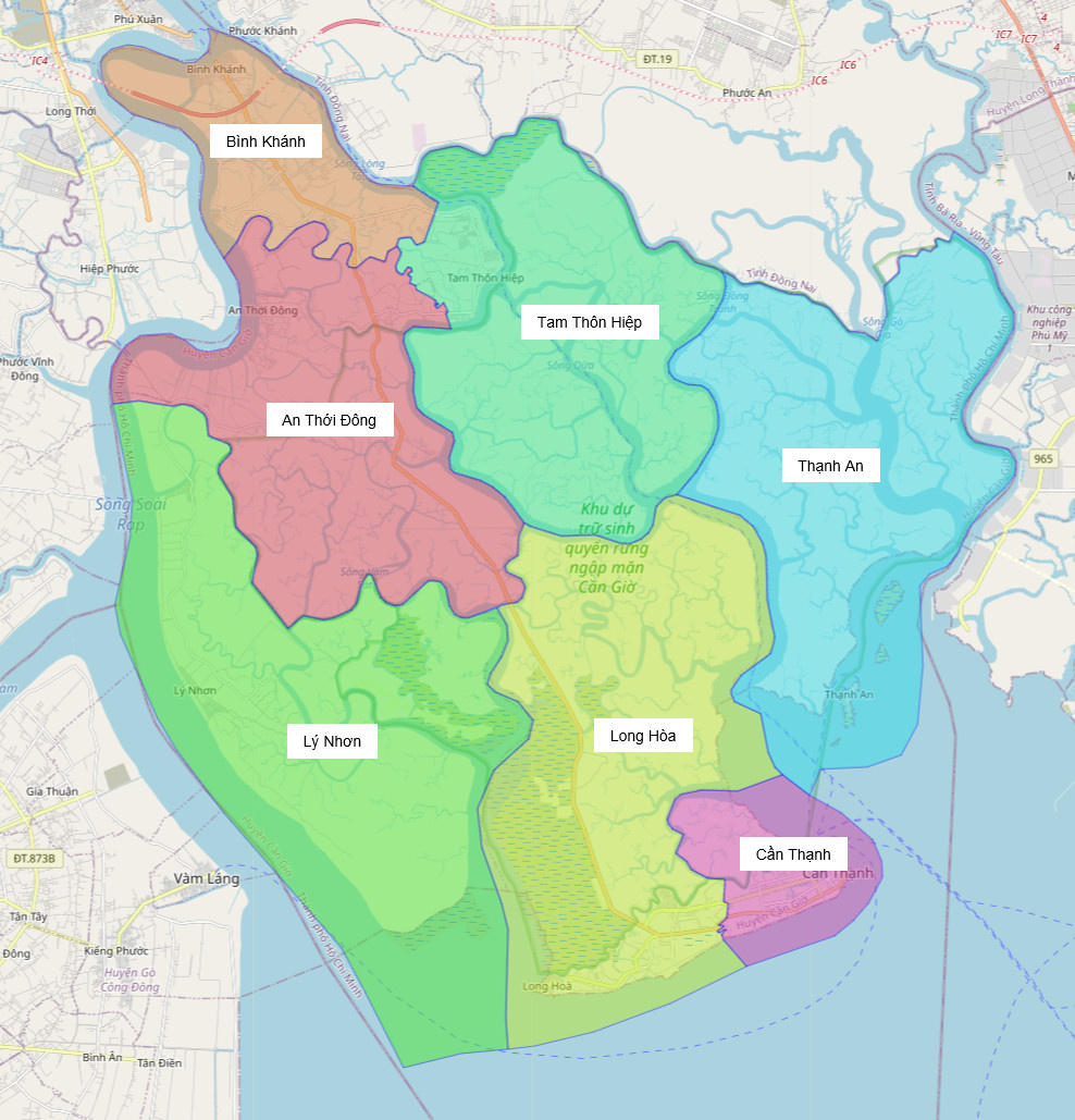Bản đồ Quy Hoạch Huyện Cần Giờ, Hồ Chí Minh | Meey Map