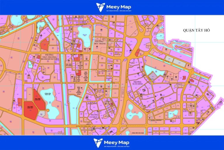 Bản đồ Quy Hoạch Phường Xuân Đỉnh, Bắc Từ Liêm, Hà Nội| Kế Hoạch Sử Dụng đất