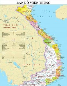 Bản đồ Miền Trung, Việt Nam Khổ Lớn Phóng To 2024