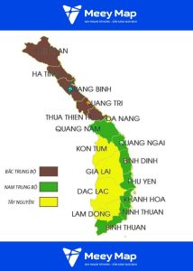 Bản đồ Miền Trung, Việt Nam Khổ Lớn Phóng To 2024