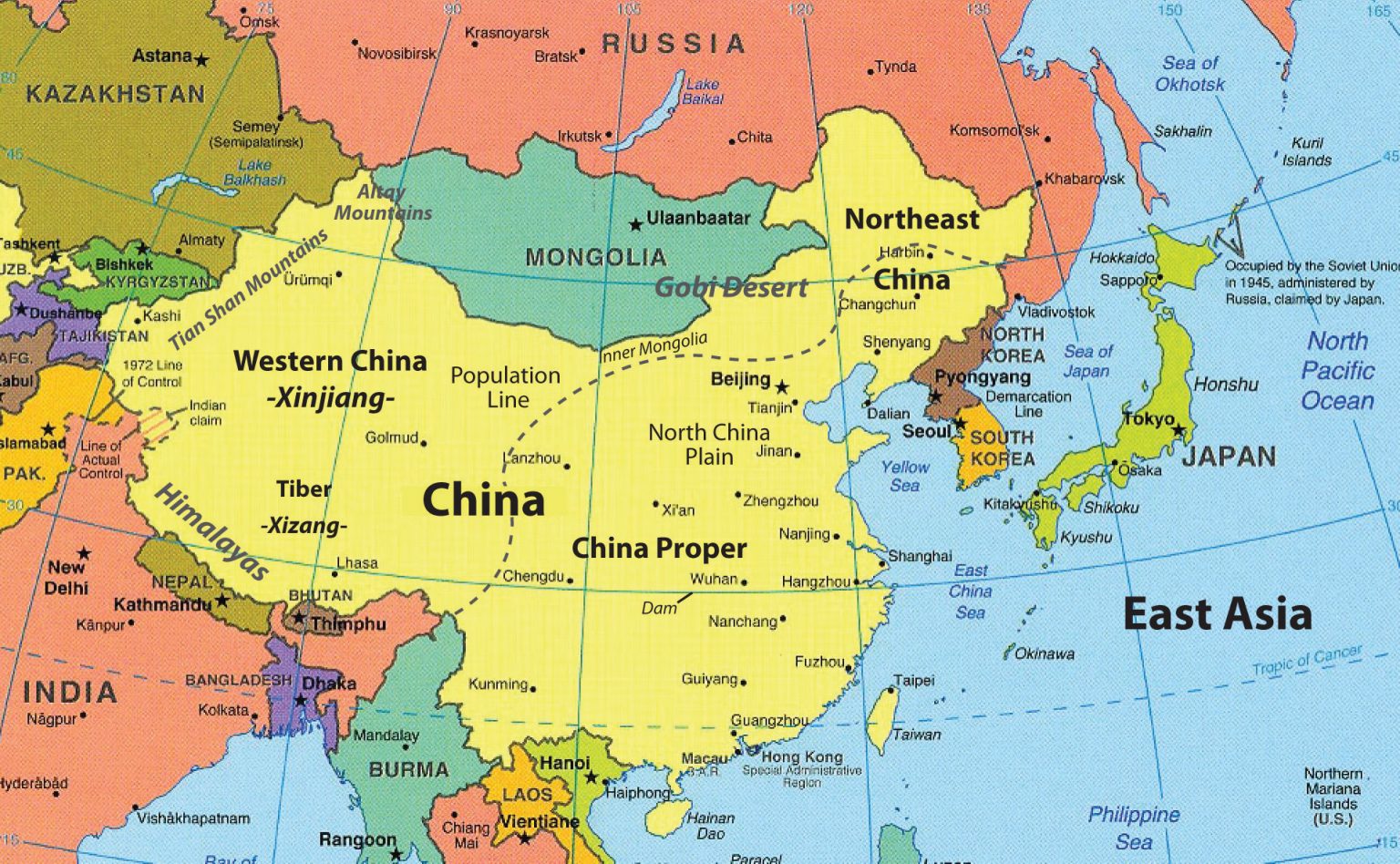 Tải Bản đồ Châu Á Khổ Lớn Phóng To, đầy đủ Các Nước Năm 2024