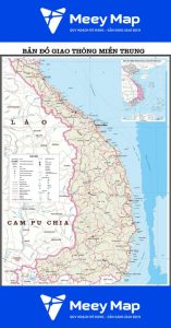 Bản đồ Miền Trung, Việt Nam Khổ Lớn Phóng To 2024