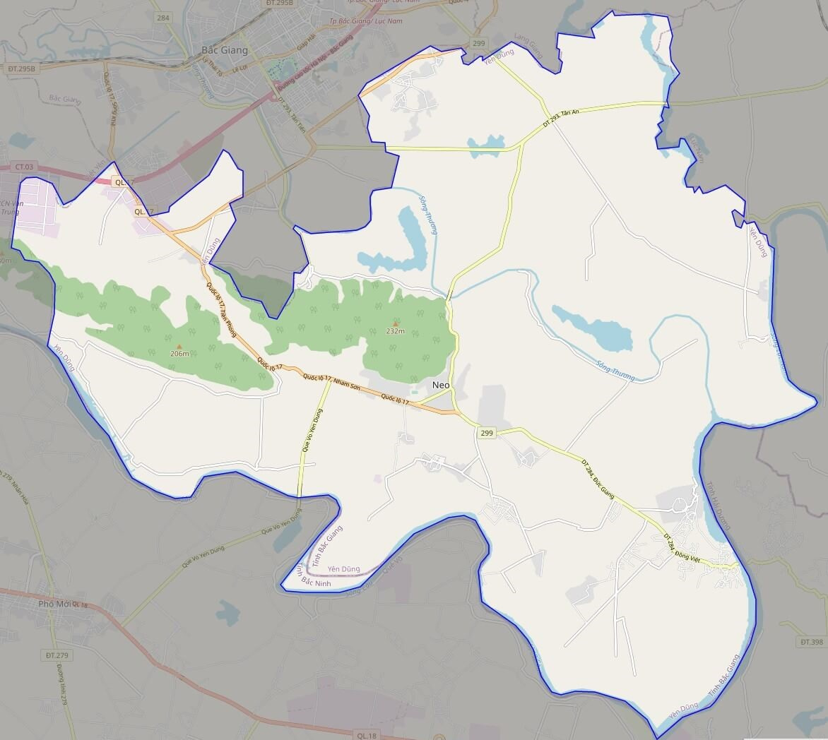 Bản đồ Huyện Yên Dũng Bắc Giang Meey Map