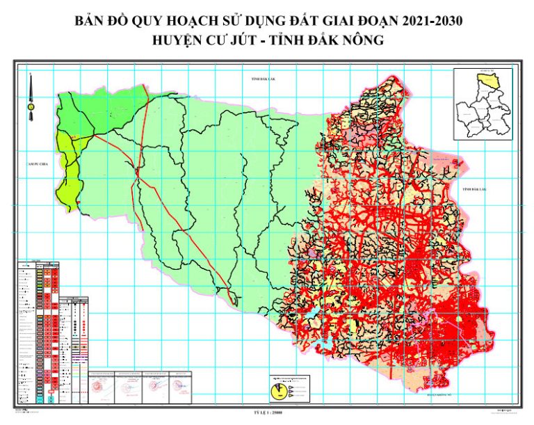 Bản đồ Quy Hoạch Huyện Cư Jút, Đắk Nông|Quy Hoạch Sử Dụng Đất Mới Nhất