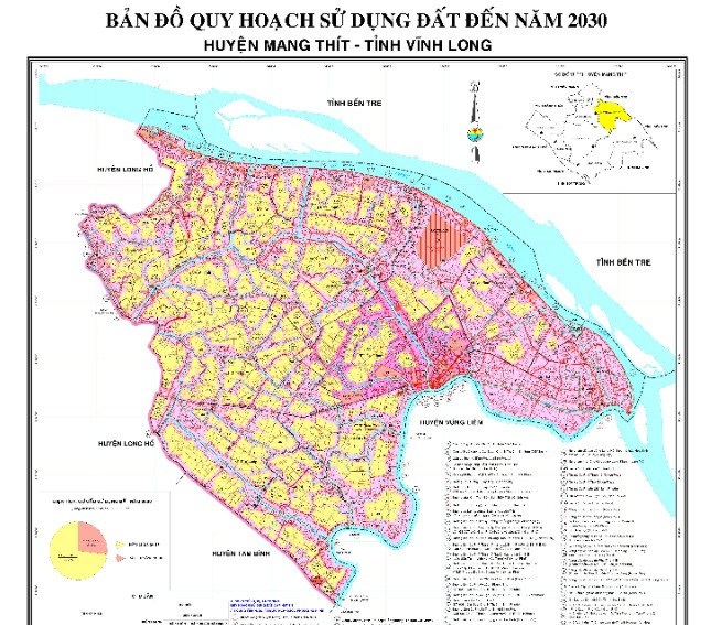 Bản đồ Quy Hoạch Huyện Mang Thít, Vĩnh Long| Kế Hoạch Sử Dụng đất ...