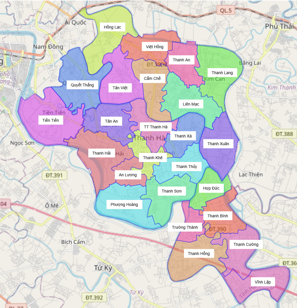 Bản đồ Quy Hoạch Huyện Thanh Hà, Hải Dương| Kế Hoạch Sử Dụng đất | Meey Map
