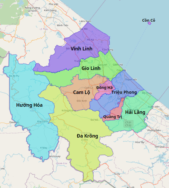 Bản đồ Tỉnh Quảng Trị|Quy Hoạch Sử Dụng Đất