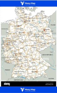 Bản đồ Nước Đức Khổ Lớn| Đầy đủ Các Bang