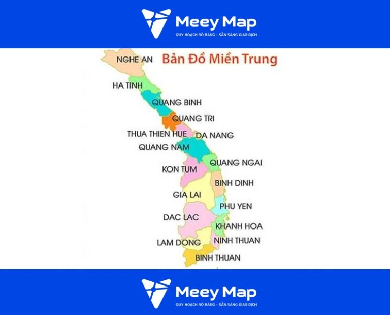 Bản đồ Miền Trung, Việt Nam Khổ Lớn Phóng To 2024